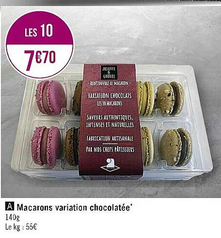 Promo Macarons Variation Chocolatée chez Casino Supermarchés ...