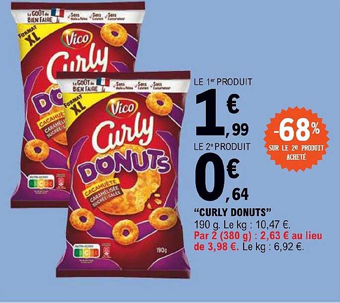 Promo "curly Donuts" chez E.Leclerc - iCatalogue.fr