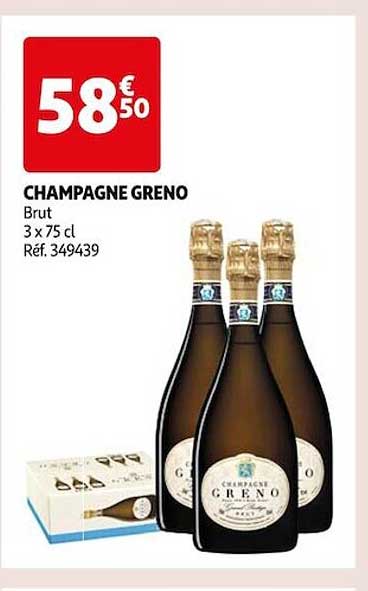 Promo Champagne Greno Brut chez Auchan - iCatalogue.fr