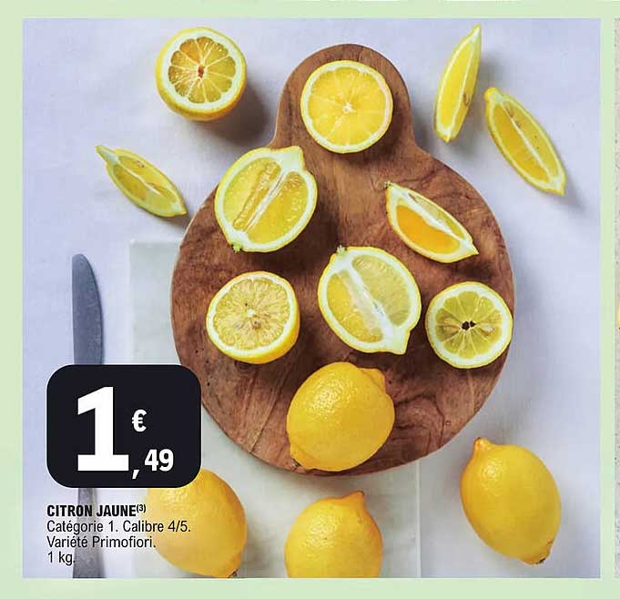 Promo Citron Jaune chez E.Leclerc - iCatalogue.fr