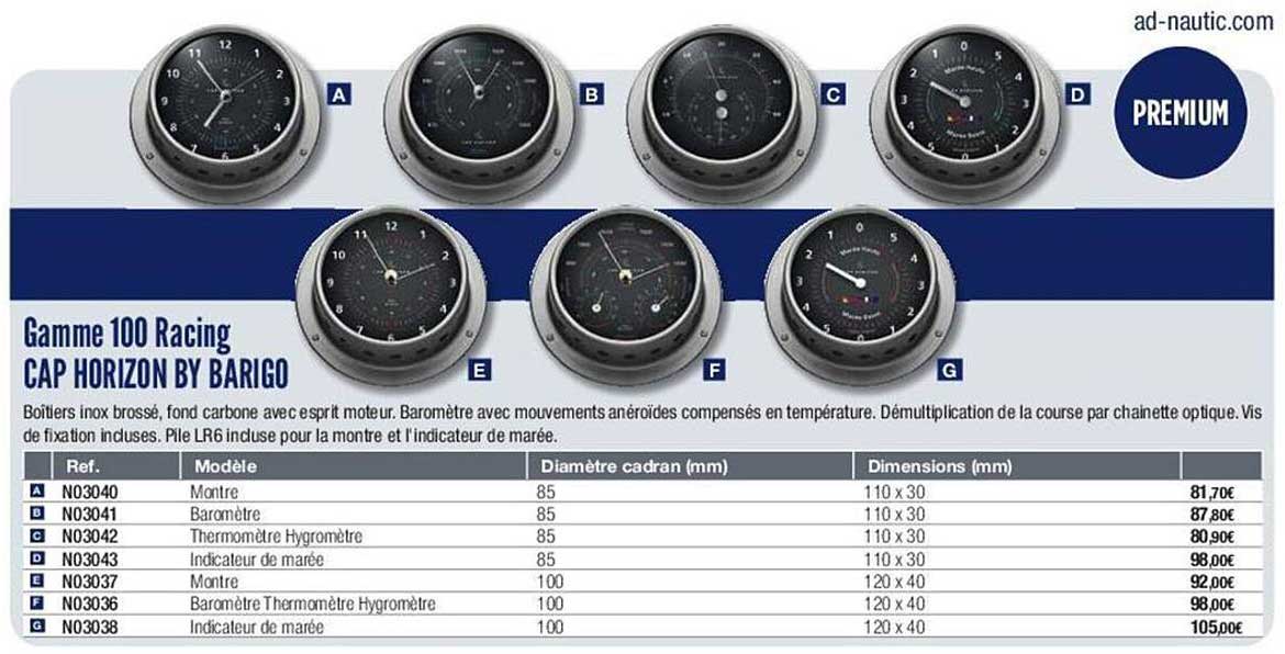 Promo Gamme 100 Racing Cap Horizon By Barigo chez Accastillage ...