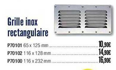 Promo Grille Inox Rectangulaire chez Accastillage Diffusion - iCatalogue.fr
