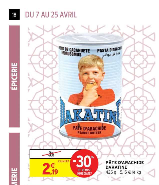 Promo Pâte D'arachide Dakatine chez Intermarché - iCatalogue.fr
