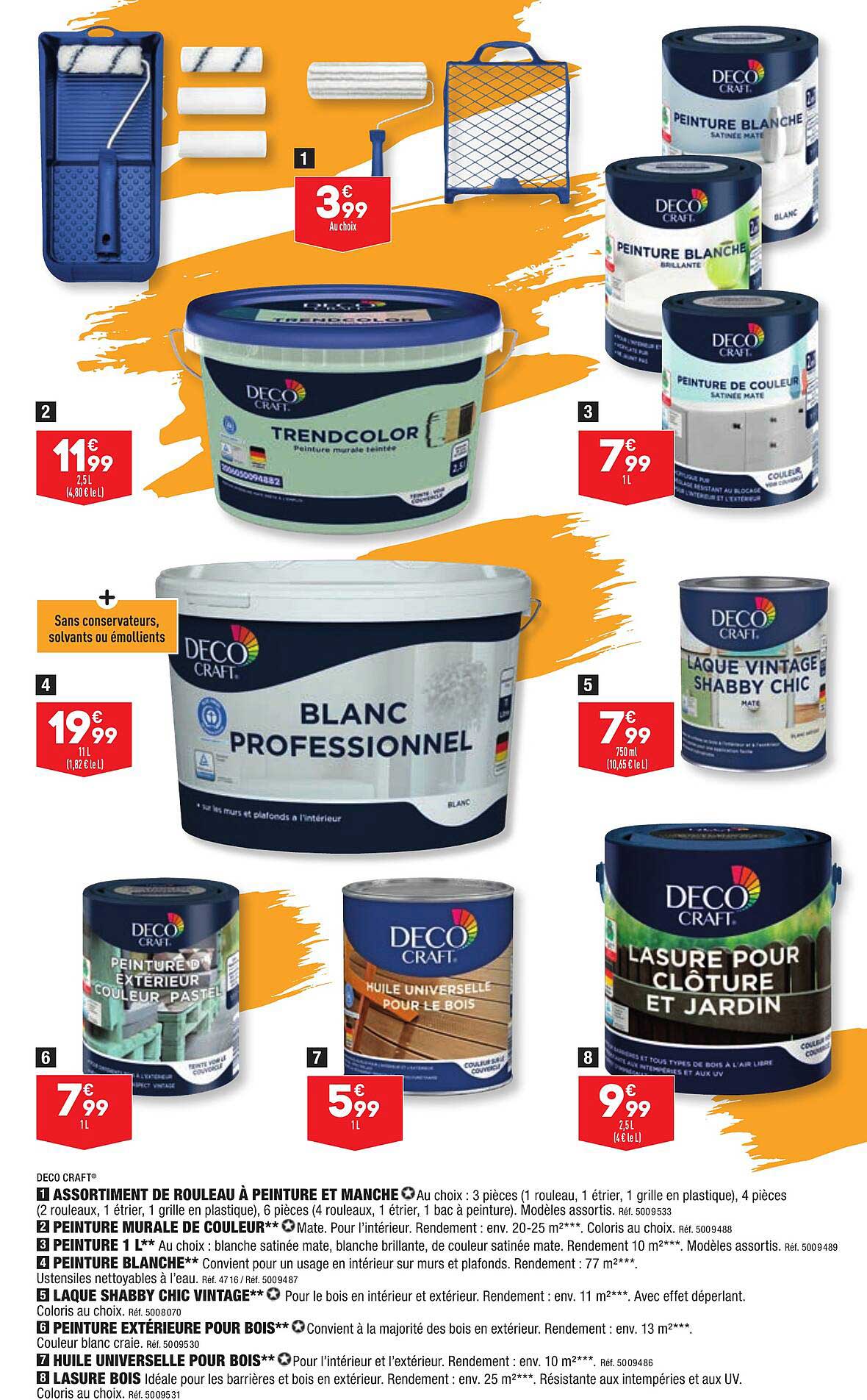 Promo Assortiment De Rouleau à Peinture Et Manche, Peinture Murale De ...