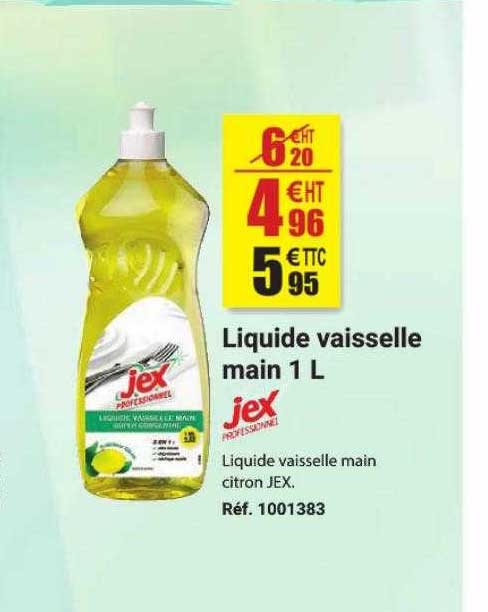 Promo Liquide Vaisselle Main 1l Jex Professionnel chez Office Depot - iCatalogue.fr