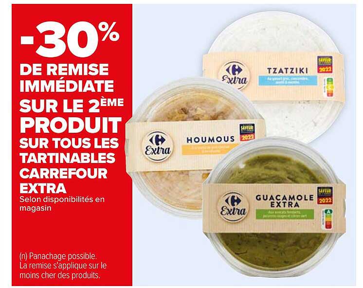 Promo Les Tartinables Carrefour Extra chez Carrefour - iCatalogue.fr