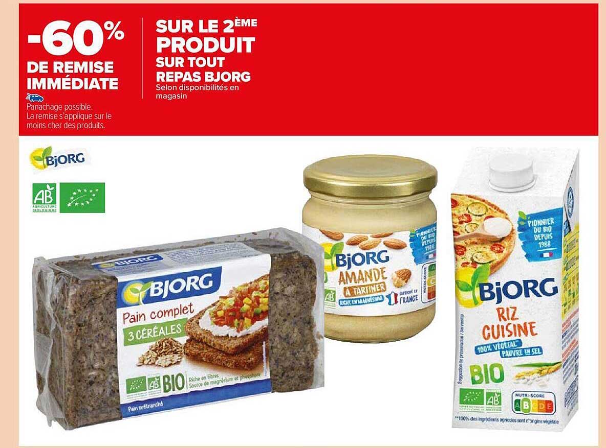 Promo Repas Bjorg chez Carrefour Market - iCatalogue.fr