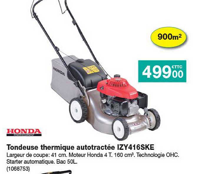 Tondeuse Honda Autotractee