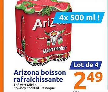Promo Arizona Boisson Rafraîchissante chez Action - iCatalogue.fr