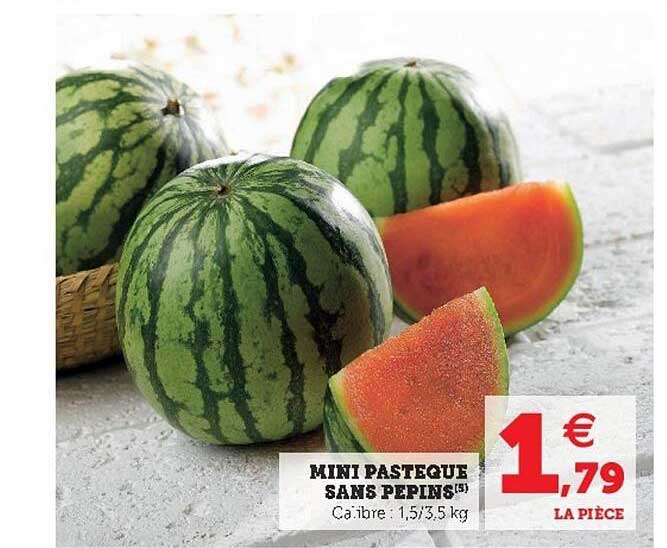 Promo Mini Pastèque Sans Pépins chez U Express - iCatalogue.fr