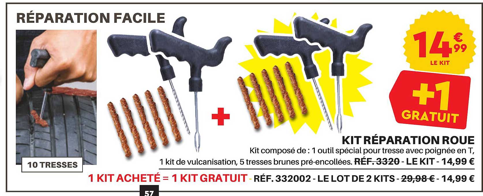 Promo Kit Réparation Roue chez Shopix - iCatalogue.fr