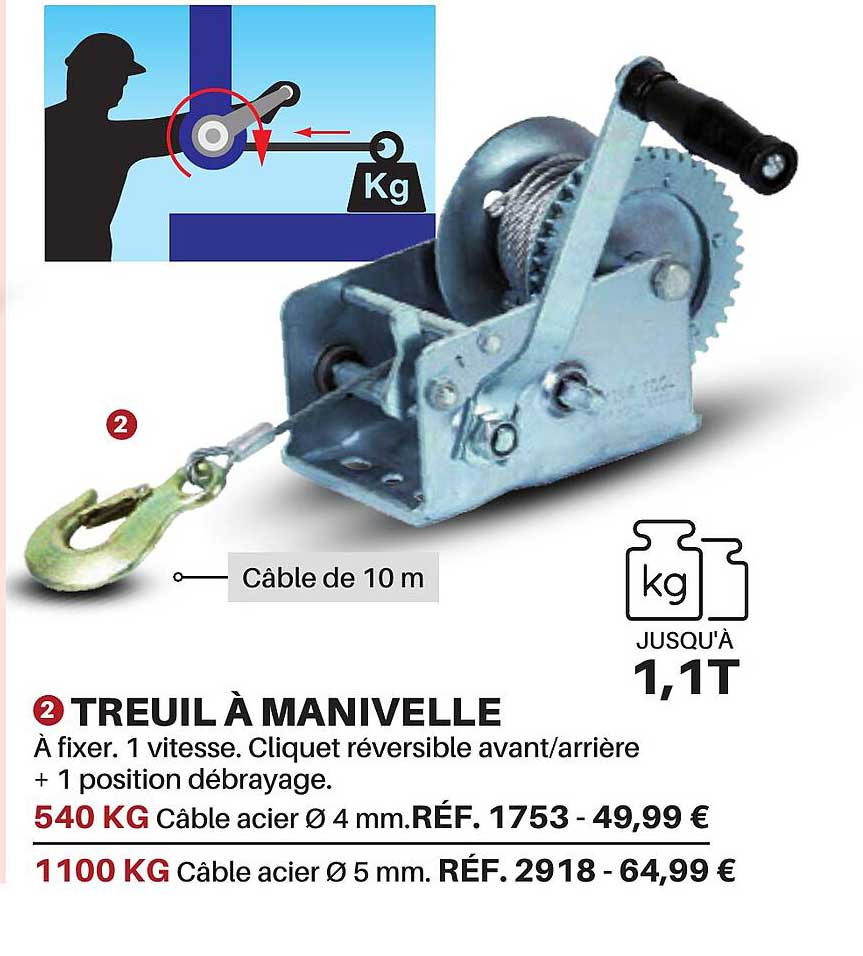 Promo Treuil à Manivelle chez Shopix - iCatalogue.fr