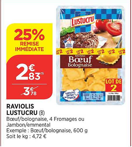 Promo Raviolis Lustucru chez Maximarché - iCatalogue.fr