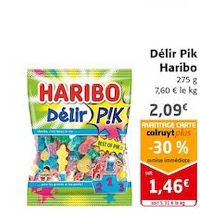 Promo Délir Pik Haribo chez Colruyt - iCatalogue.fr
