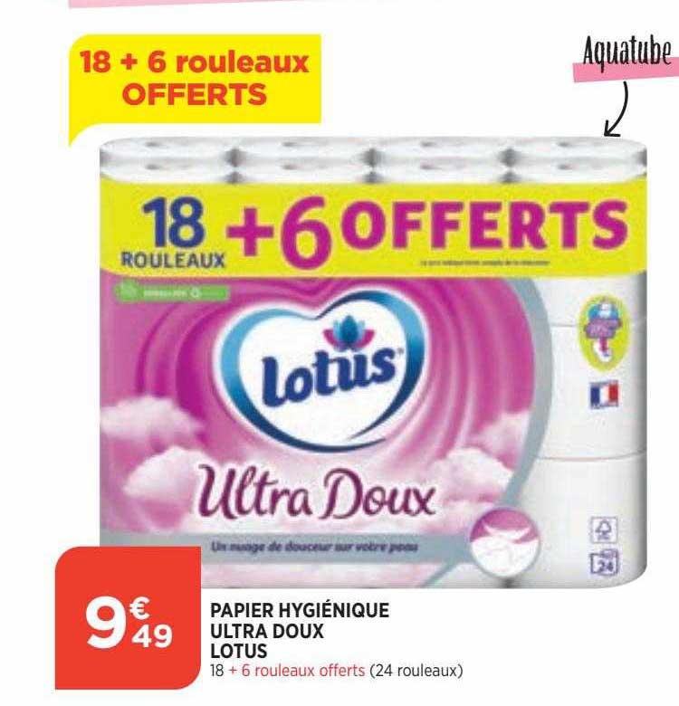 Promo Papier Hygiénique Ultra Doux Lotus chez Atac - iCatalogue.fr