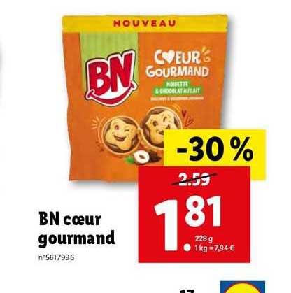 Promo Bn Coeur Gourmand chez Lidl - iCatalogue.fr
