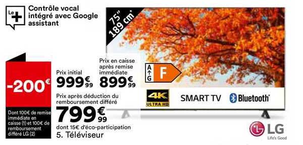 Promo Lg Téléviseur chez BUT - iCatalogue.fr