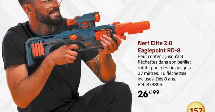 Promo Nerf Elite 2.0 Eaglepoint Rd-8 chez La Grande Récré - iCatalogue.fr