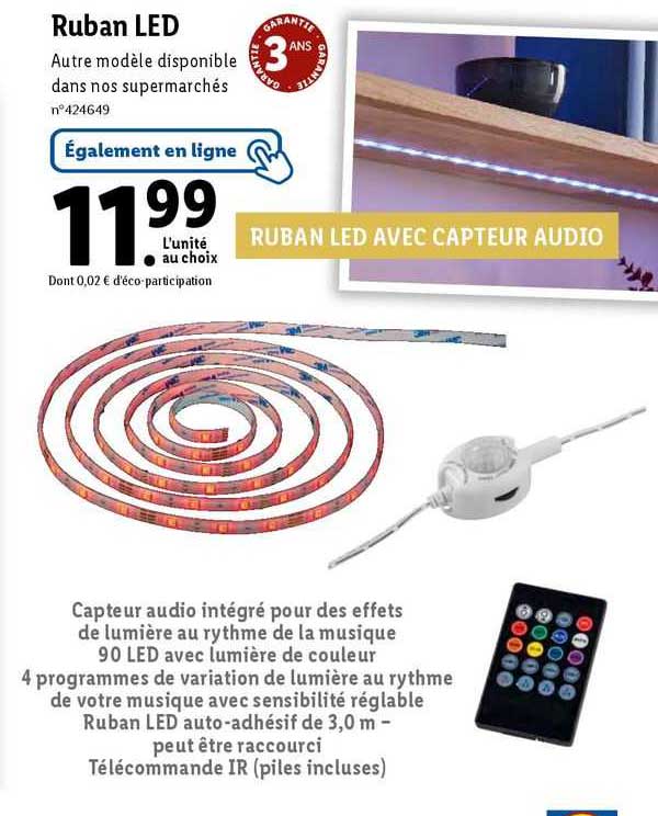 Promo Ruban Led chez Lidl - iCatalogue.fr