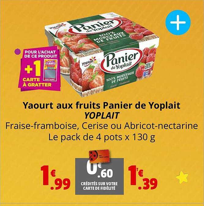 Promo Yaourt Aux Fruits Panier De Yoplait Yoplait chez Coccinelle ...