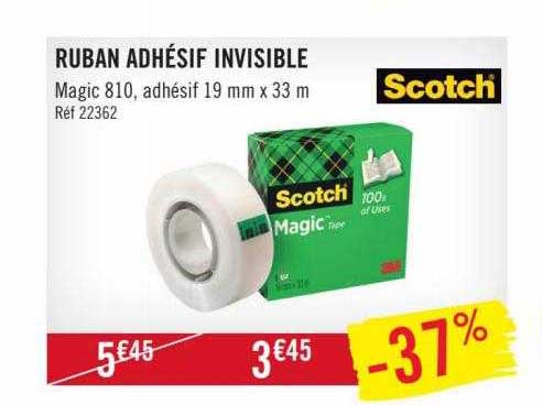Promo Ruban Adhésif Invisible Scotch chez Le Géant des Beaux-Arts ...