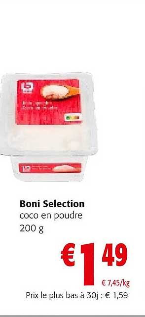 Promo Boni Selection Coco En Poudre chez Colruyt - iCatalogue.fr