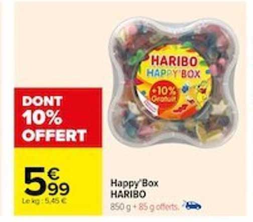 Promo Happy'box Haribo chez Carrefour - iCatalogue.fr