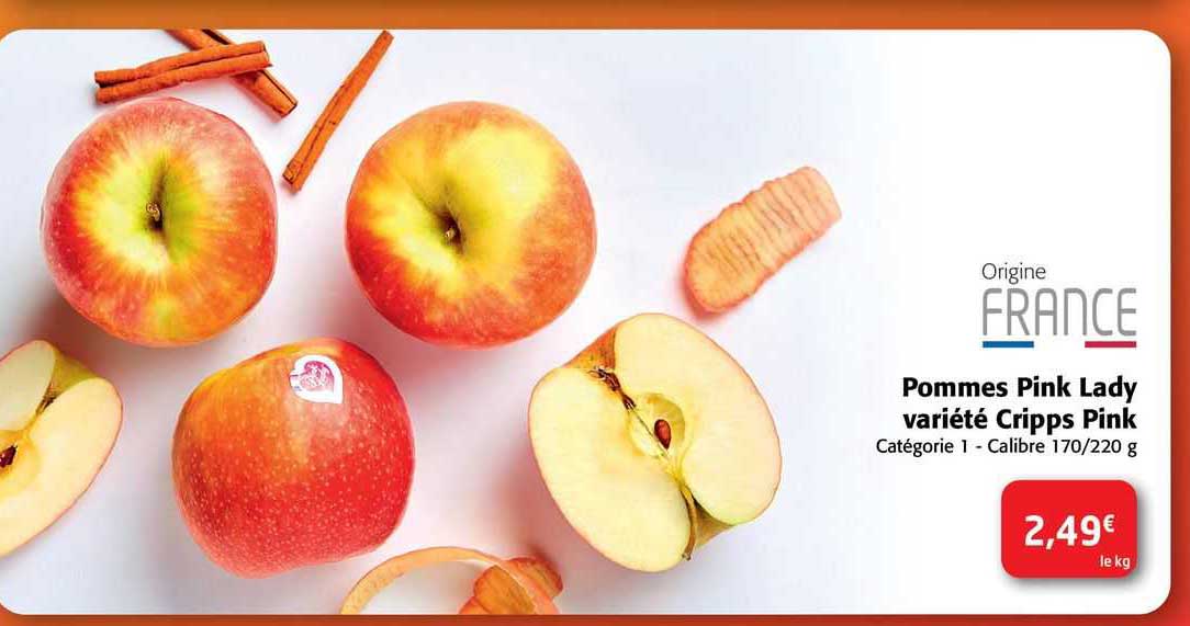 Promo Pommes Pink Lady Variété Cripps Pink chez Colruyt - iCatalogue.fr