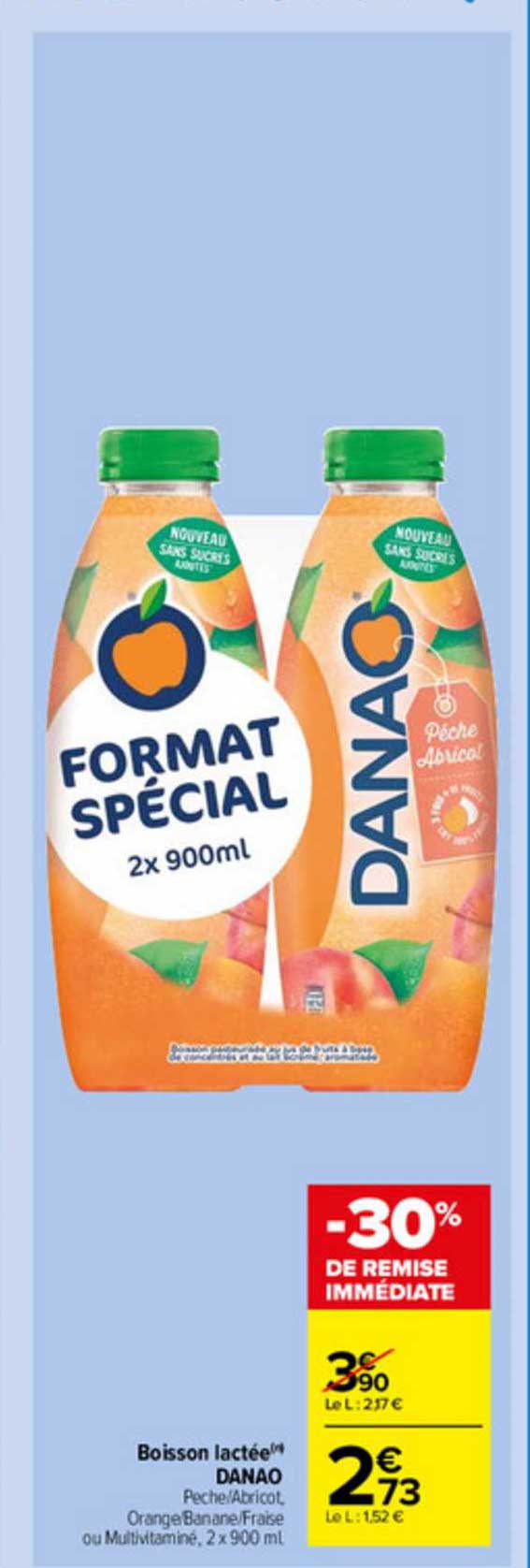 Promo Boisson Lactée Danao chez Carrefour Market - iCatalogue.fr