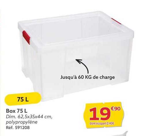 Promo Box 75 L chez GiFi - iCatalogue.fr