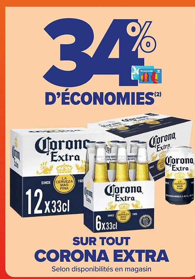 Promo Corona Extra chez Carrefour - iCatalogue.fr