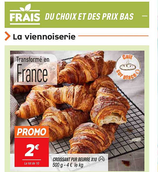 Promo Croissant Pur Beurre X10 chez Netto - iCatalogue.fr