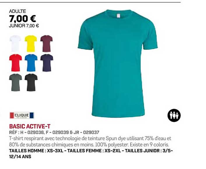 Promo Basic Active-t chez Sport 2000 - iCatalogue.fr