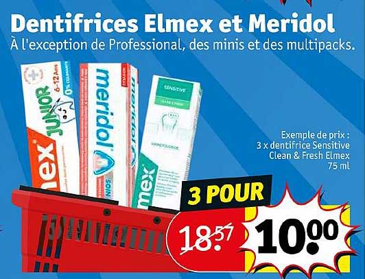 Promo Dentifrices Elmex Et Meridol chez Kruidvat - iCatalogue.fr