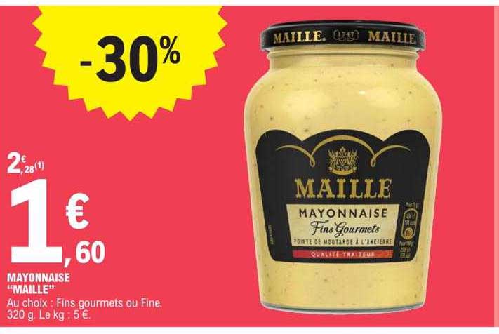 Promo Mayonnaise "maille" chez E.Leclerc - iCatalogue.fr