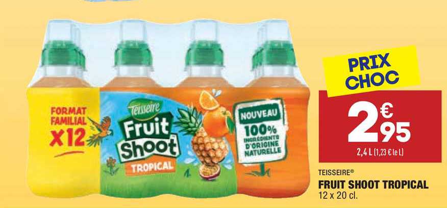 Promo Fruit Shoot Tropical Teisseire chez Aldi - iCatalogue.fr