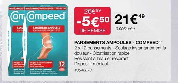 Promo Pansements Ampoules - Compeed chez Costco - iCatalogue.fr Promo Pansements Ampoules - Compeed chez Costco - iCatalogue.fr