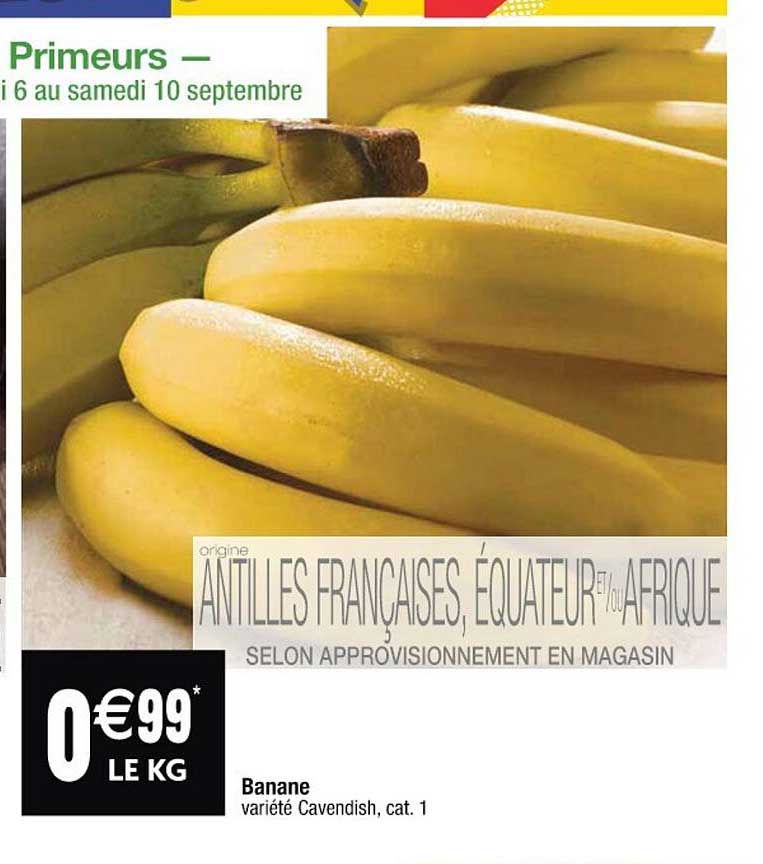 Promo Banane chez Cora - iCatalogue.fr