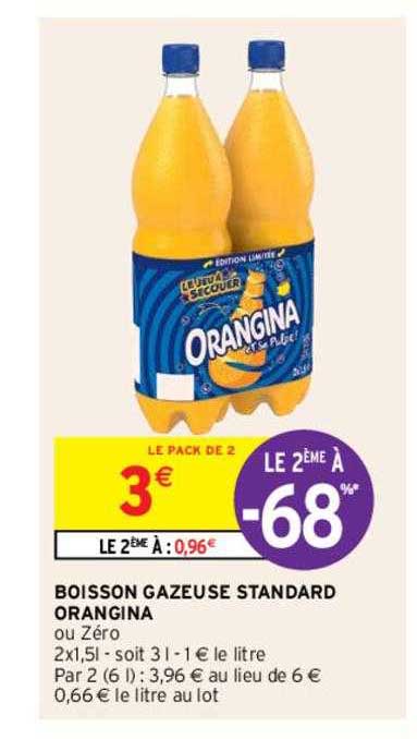 Promo Boisson Gazeuse Standard Orangina chez Intermarché Hyper ...
