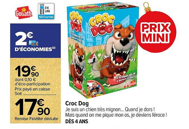Promo Croc Dog Goliath chez Carrefour - iCatalogue.fr