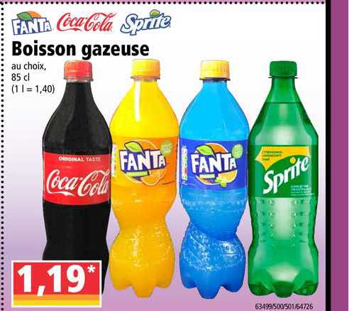 Promo Boisson Gazeuse Fanta Coca Cola Sprite chez Norma - iCatalogue.fr