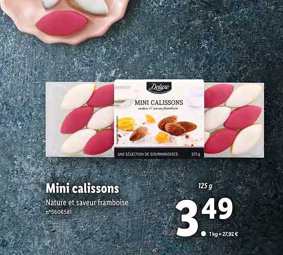 Promo Mini Calissons chez Lidl - iCatalogue.fr
