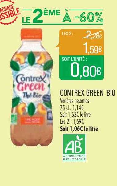 Promo Contrex Green Bio chez Match - iCatalogue.fr