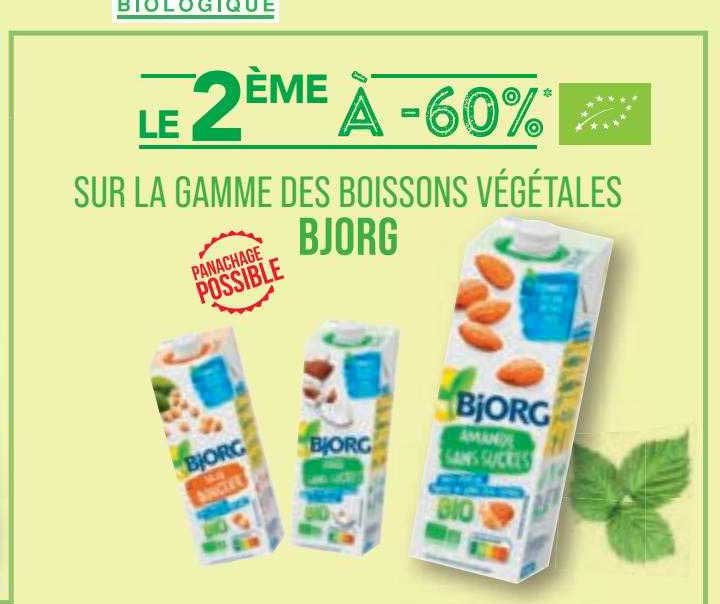 Promo La Gamme Des Boissons Végétales Bjorg chez Match - iCatalogue.fr