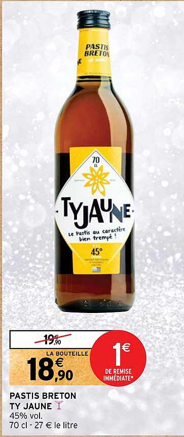 Promo Pastis Breton Ty Jaune chez Intermarché - iCatalogue.fr