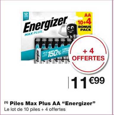 Promo Piles Max Plus Aa "energizer" chez Monoprix - iCatalogue.fr