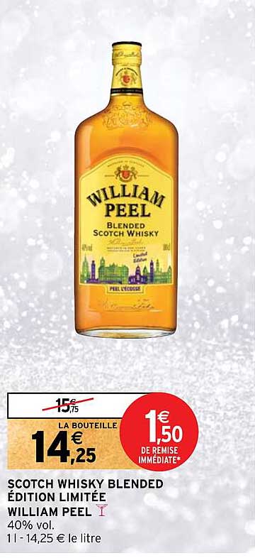 Promo Scotch Whisky Blended Edition Limitee William Peel chez ...