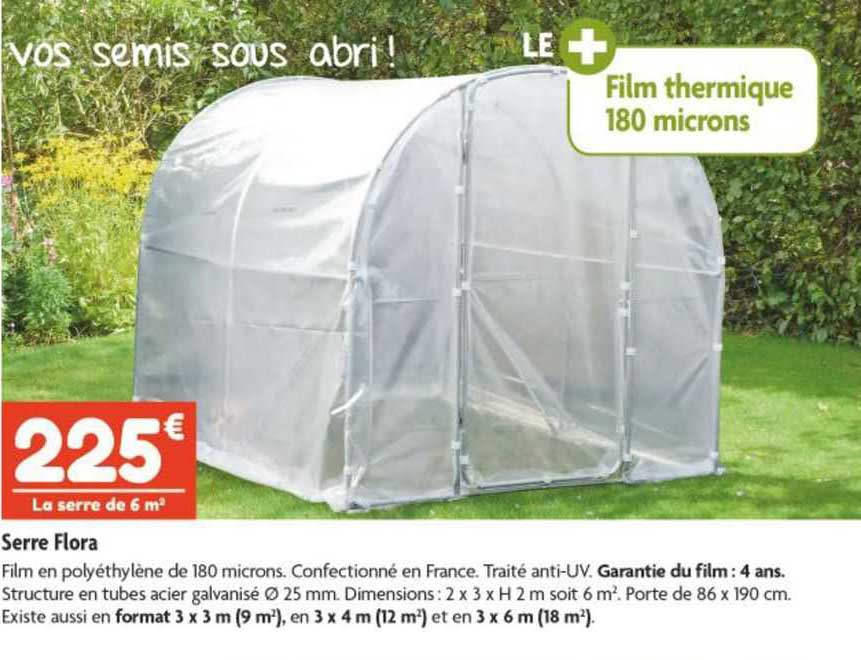 Promo Serre Flora chez Point Vert - iCatalogue.fr