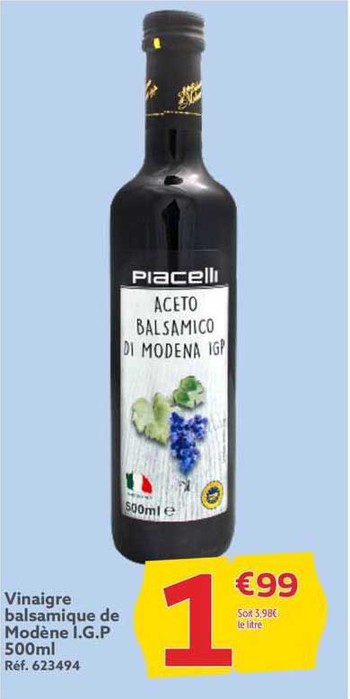 Promo Vinaigre Balsamique De Modène I.g.p. 500ml chez GiFi - iCatalogue.fr