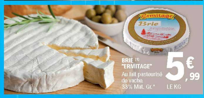 Promo Brie Ermitage chez E.Leclerc - iCatalogue.fr